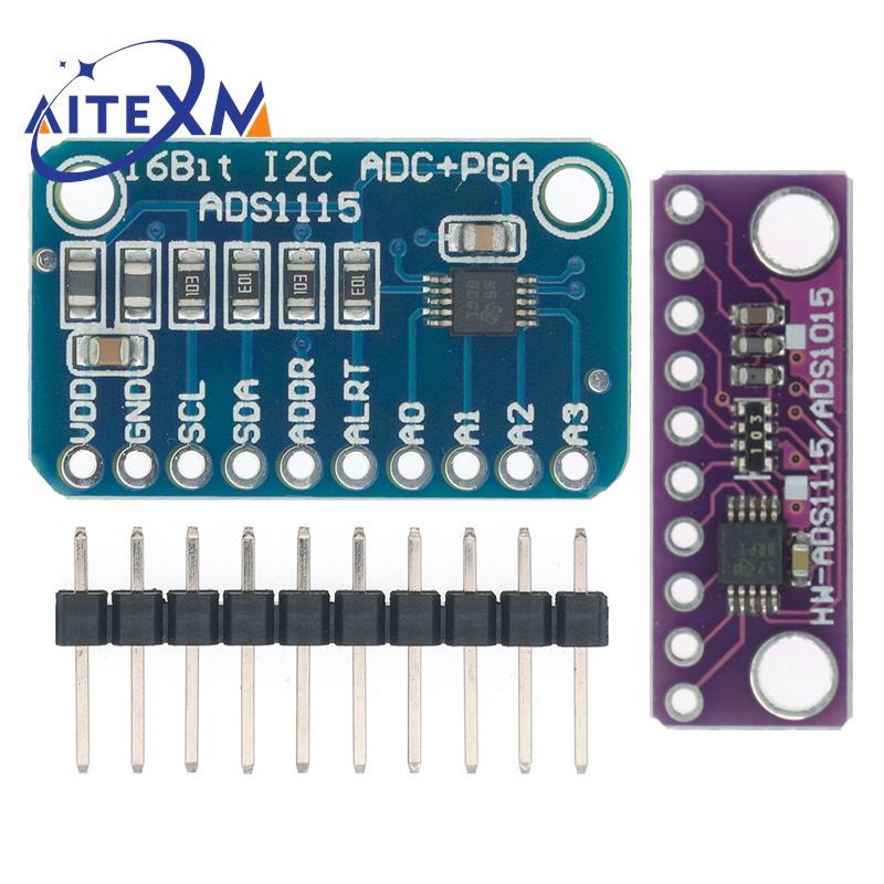 ADS1115 ADS1015 16 Bit I2C Module Precision ADC 4 Channel Development ...