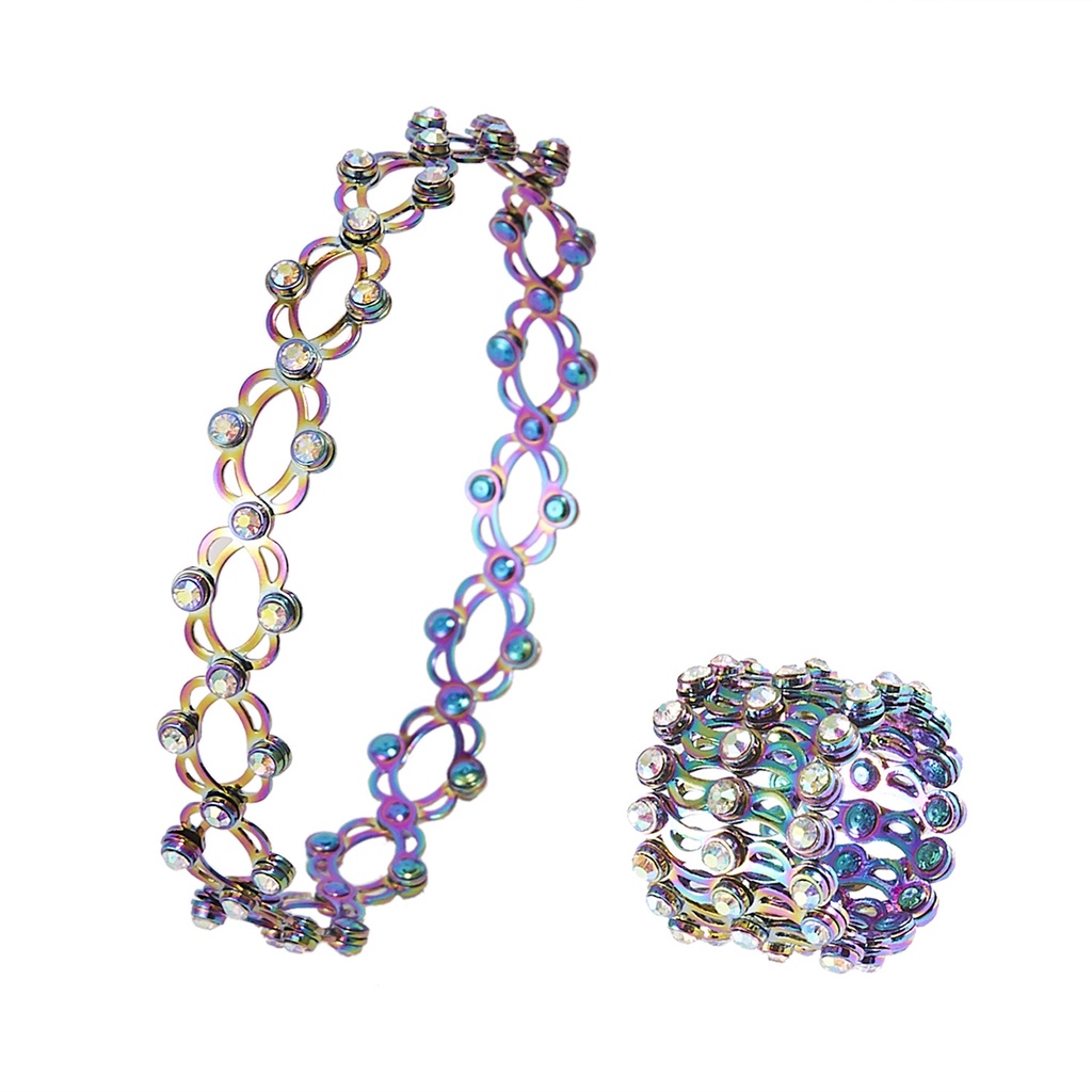 2 In 1 Magic Retractable Ring Bracelet Creative Stretchable Twist ...