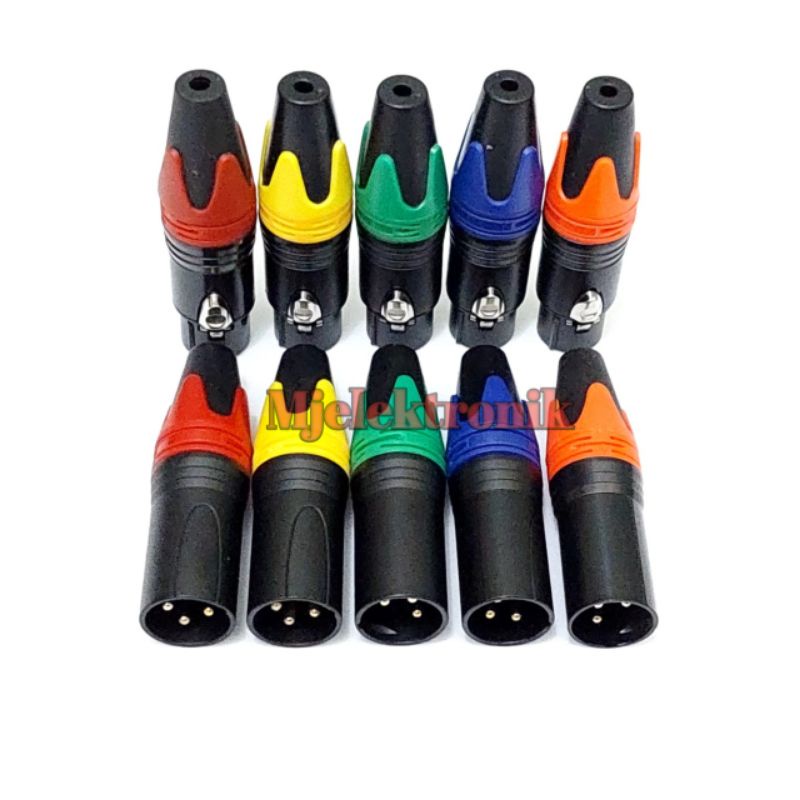 Jack Socket canon Xlr 3 pin male to female 5 sets For Original Audio ...
