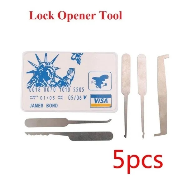 20 Pcs Lock Pick Locksmith Training Skill Set Transparent Practice Lock ...