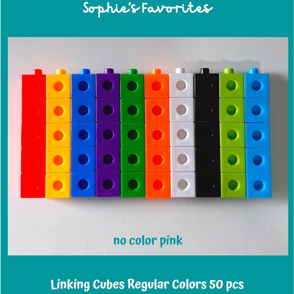 50 pcs Numberblocks Cubes Linking Cubes Link Cubes Snap Cubes Cube ...