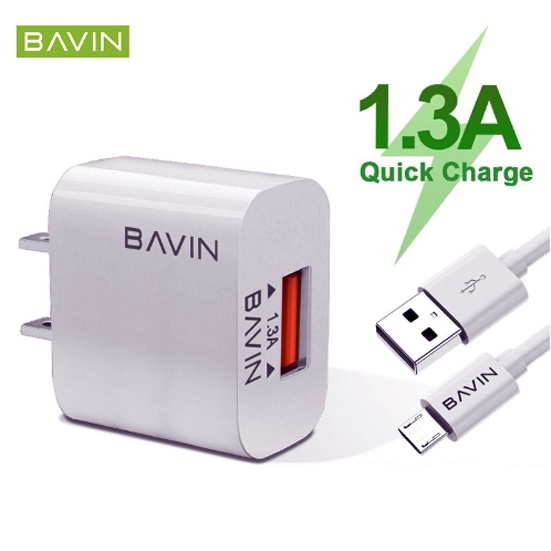 BAVIN PC515 1.3A Smart Quick Fast Charger USB Cable For Android iPhone ...