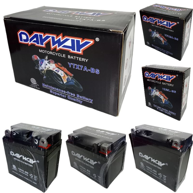 100% Original Motorcycle Battery Dayway 3L, 4L, 5L, 6.5L, 7L ...