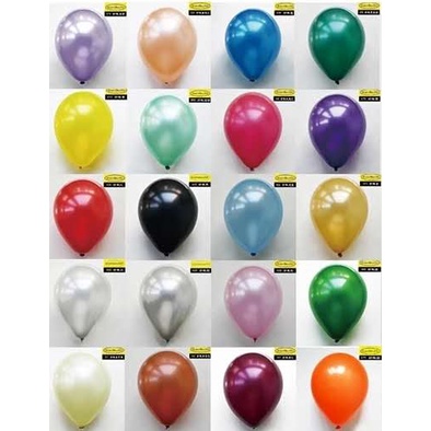 balloons 10 pcs 12 inches Thickened glossy Metallic rubber balloons ...