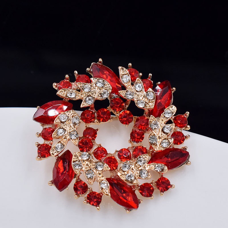 New Fashion Big Flower Crystal Brooch For Women Fashion Brooch Pin ...