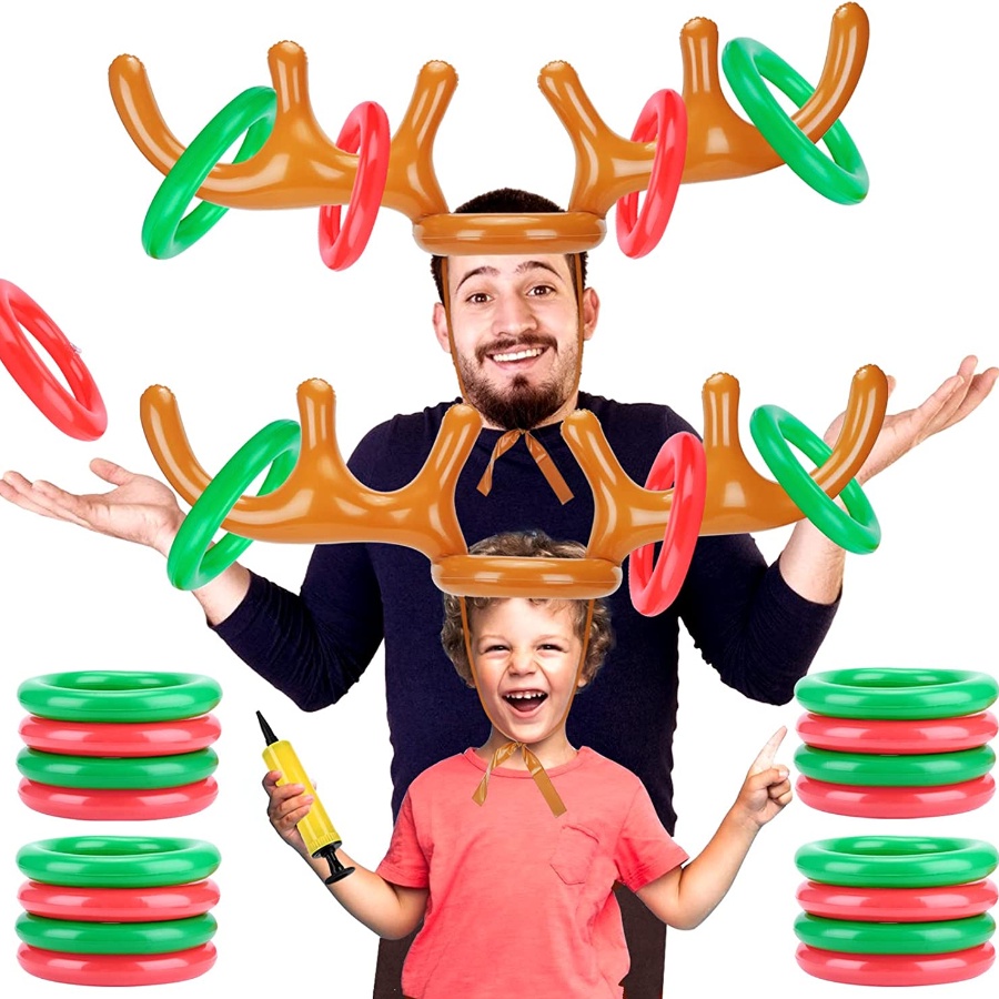 [Spot] Inflatable antler throwing ring toys Inflatable antler toys ...