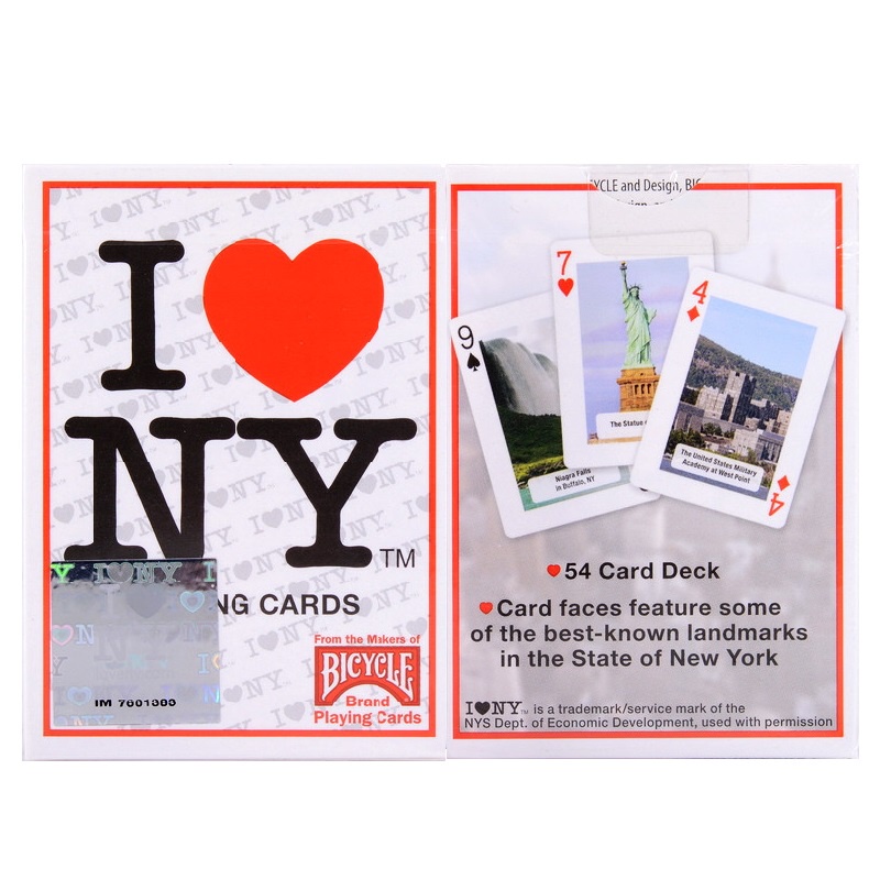 Bicycle I Love NY Playing Cards USPCC Deck New York City Landmarks Card ...