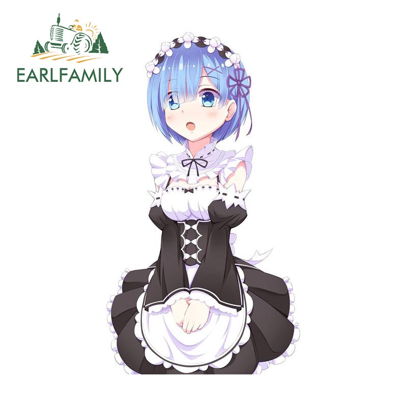 EARLFAMILY 13cm x 7.4cm for Rem Re Zero Car Sticker Occlusion Scratch ...