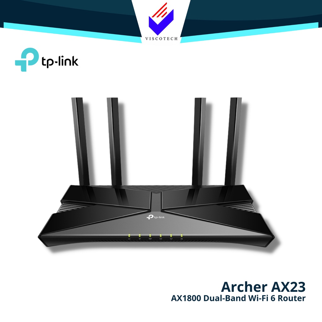 TP-Link ARCHER AX23 AX1800 Dual Band Gigabit Wi-Fi 6 Router | Shopee ...