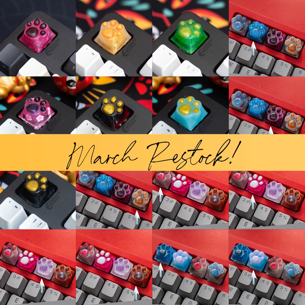 【Hot sale】Neko Paw Handmade Resin Artisan Keycaps V03「Cat Paw」 | Shopee ...