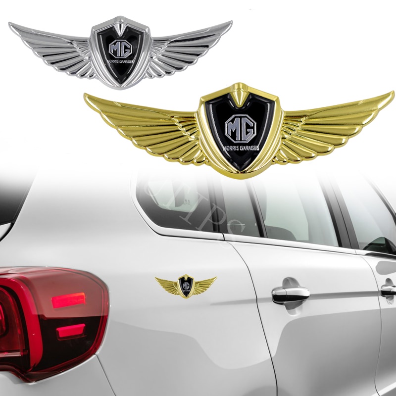 MG Car Body 3D Metal Logo Wings Sticker Decoration Emblem For MG5 MG3 ...