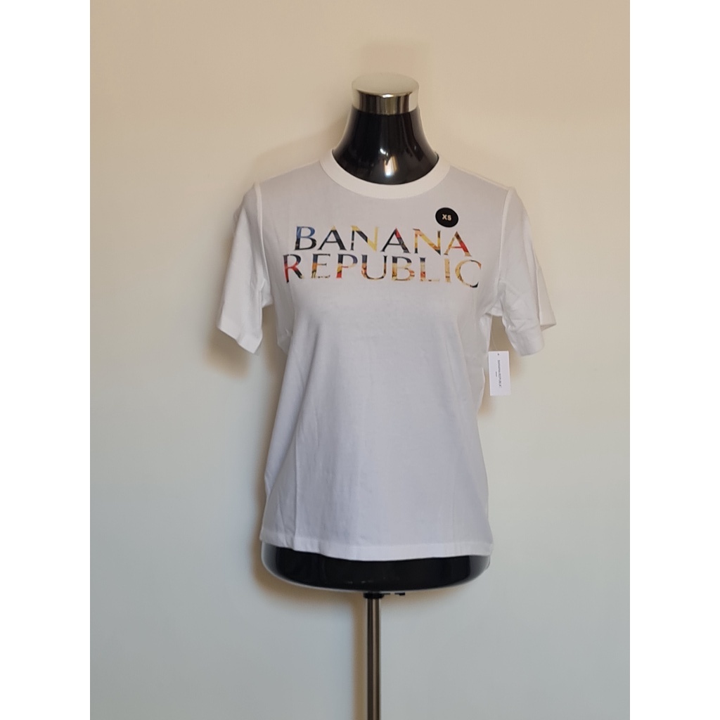 BANANA REPUBLIC GRAPHIC LOGO T-SHIRT FOR WOMEN | Shopee Philippines