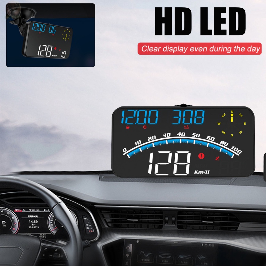 【Domestic】Auto Hud Head Up Display Gps Beidou Car Speedometer Compass ...