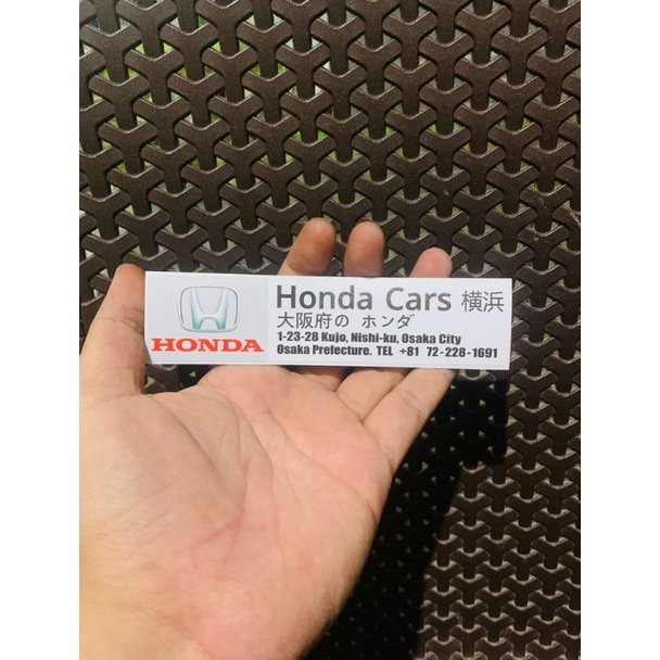 JDM Honda Cars Japan Dealership Sticker | Shopee Philippines