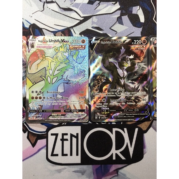 Battle Styles Sword & Shield RR FA Full Art V Vmax Ultra Rare Pokemon ...