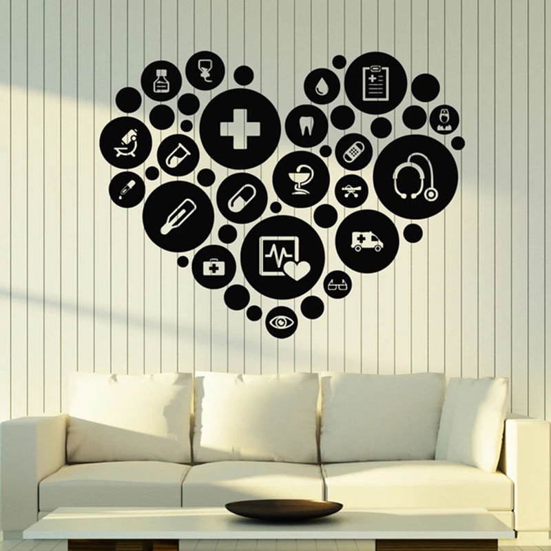 Wall Decal Office Health Care Hospital Medical Clinic Pharmacy Interior ...