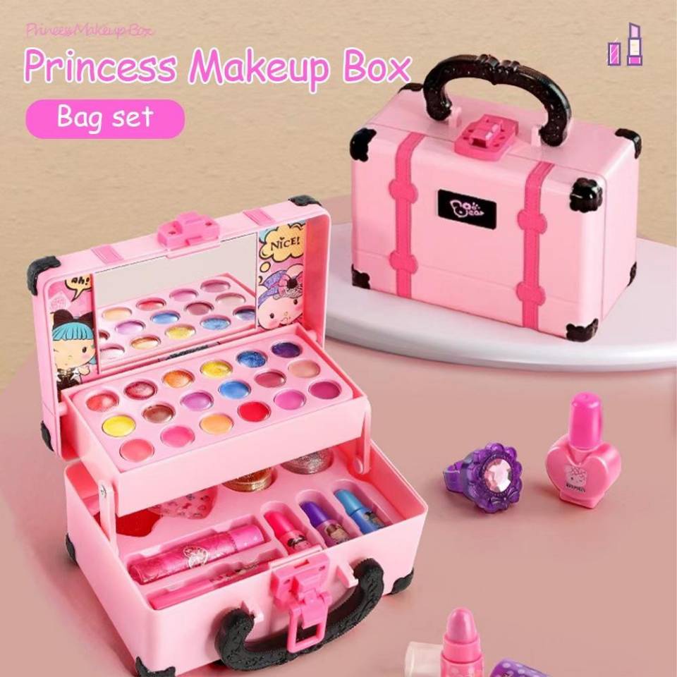 Makeup Kit for Your Little Girl Nontoxic Makeup Kit Box Girl Pretend ...