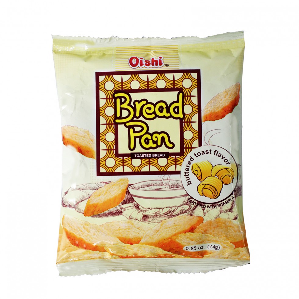 Oishi Bread Pan Toasted Bread Buttered 24g | Shopee Philippines