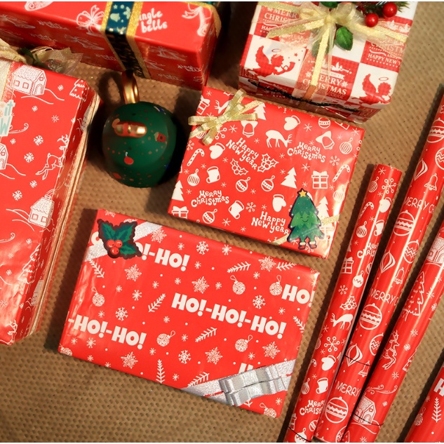 QJOQ.ph | 5pcs | Red Color Christmast Gift Wrappers Santa Claus ...