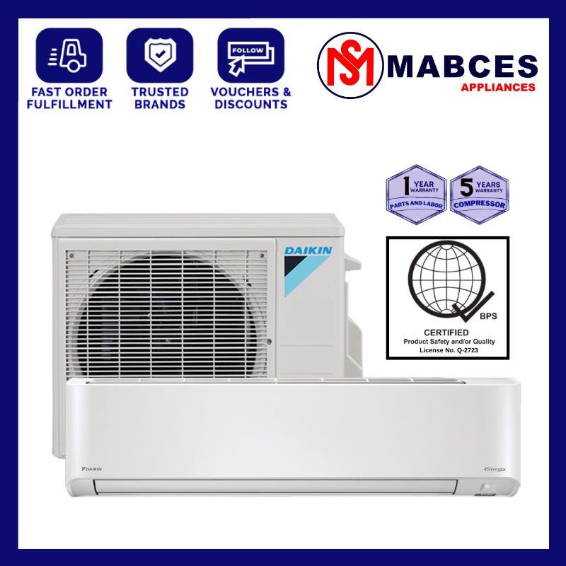 Daikin 1.5HP D-Smart King Wall Mounted Split Type Inverter Aircon ...