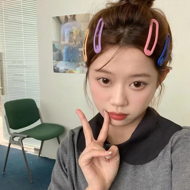 Morandi Color Series BB Clip Practical Versatile Bangs Hair Female Girl ...