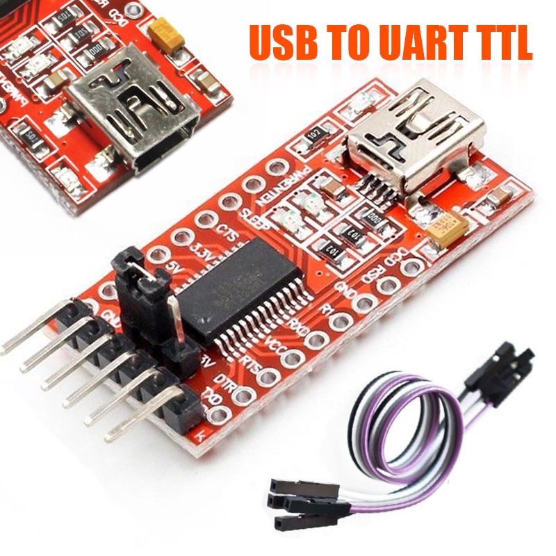 FTDI FT232RL USB to UART TTL Module Basic USB 3.3V/5V To TTL Serial ...