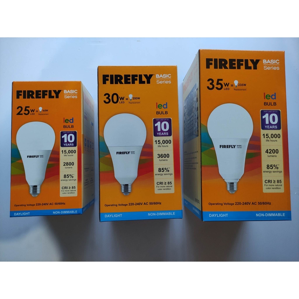Firefly LED Bulb 25w, 30w, 35w (Daylight) | Shopee Philippines