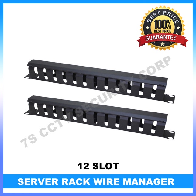 1U / 2U Cable Management Horizontal Mount 19 inch Server Rack, 12/24 ...
