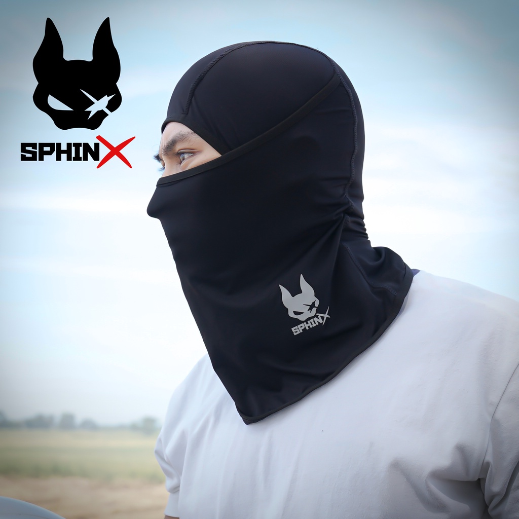 Sphinx Full Face Mask Balaclava for motorcycle riders as sun protection ...