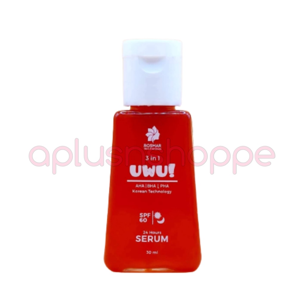 Rosmar 3 in 1 UWU Serum AHA BHA PHA 30ml | Shopee Philippines