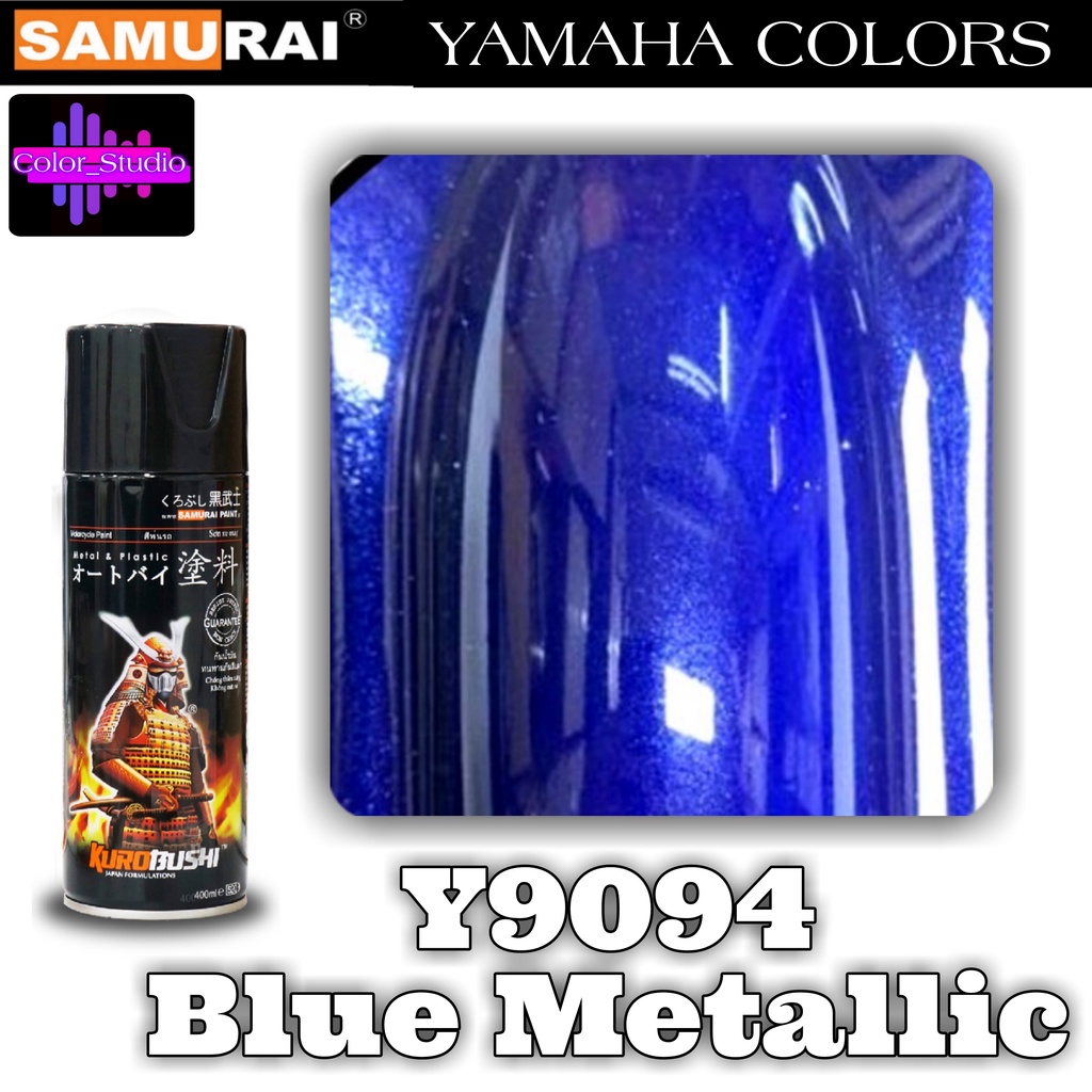 SAMURAI SPRAY PAINT Y9094* Blue Metallic / YAMAHA Colors - COD | Shopee ...