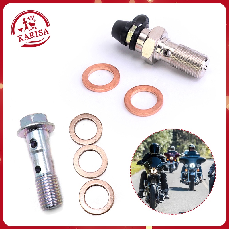 Motorcycle Stainless Steel Brake Master Cylinder Oil Hose Screw M10*1. ...