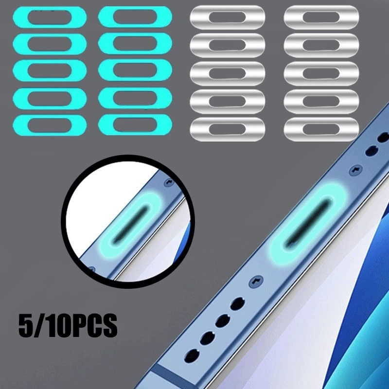 5/10Pcs Phone Tablet Charging Port Luminous Protective Film For iPhone ...