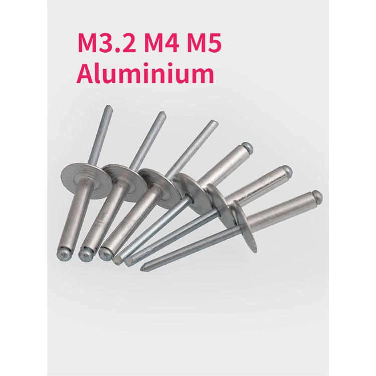 M3.2 M4 M5 Large Cap Open End Aluminum Blind Rivets Pull Cap Rivets ...