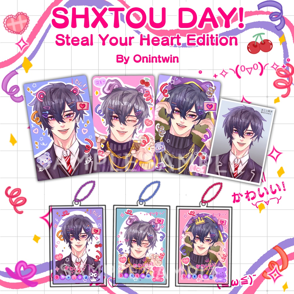 Vtuber shxtou photocard by onintwin / keychain shotou vtuber / idphotocard shxtou vtuber ...