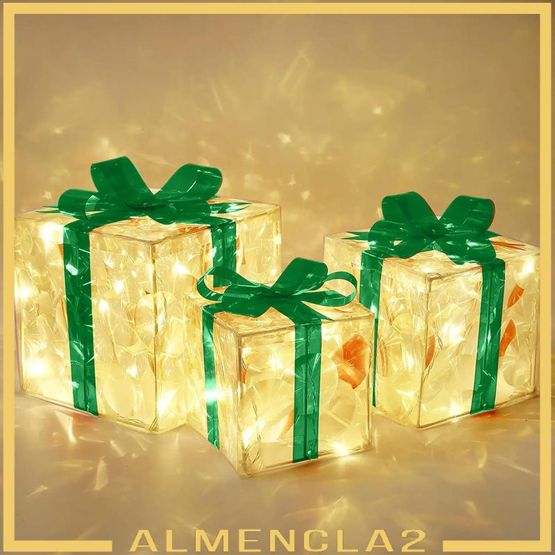 [Almencla2] Christmas Lights LED Lighted Gift Boxes Battery Operated ...