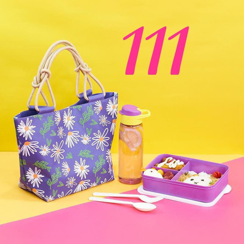 Ao8 - YUMI111 KOtak Dining set lunch box bag fit set Place To Eat set ...