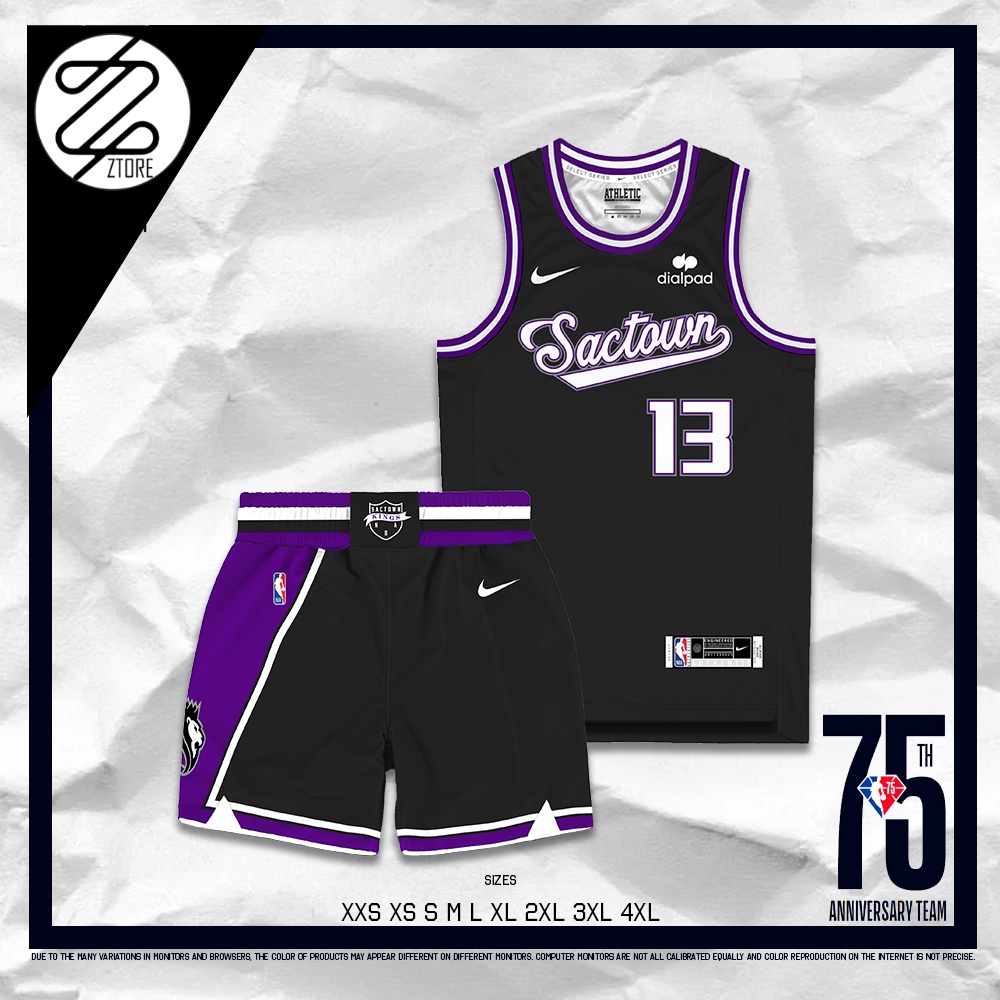 ZTORE NBA Sacramento Kings Basketball Jersey Full Sublimation Premium ...