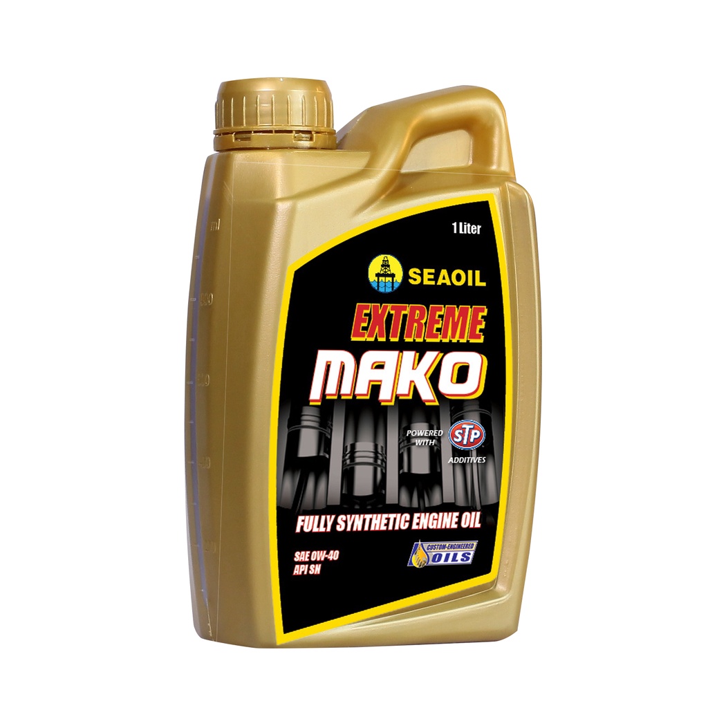 Seaoil Extreme MAKO Fully Synthetic Gasoline Engine Oil 5w40 1 Liter ...