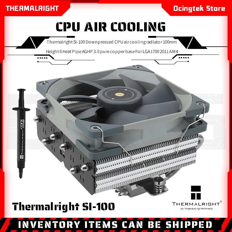 Thermalright SI-100 Downpressed CPU air cooling radiator 100mm Height 6 ...