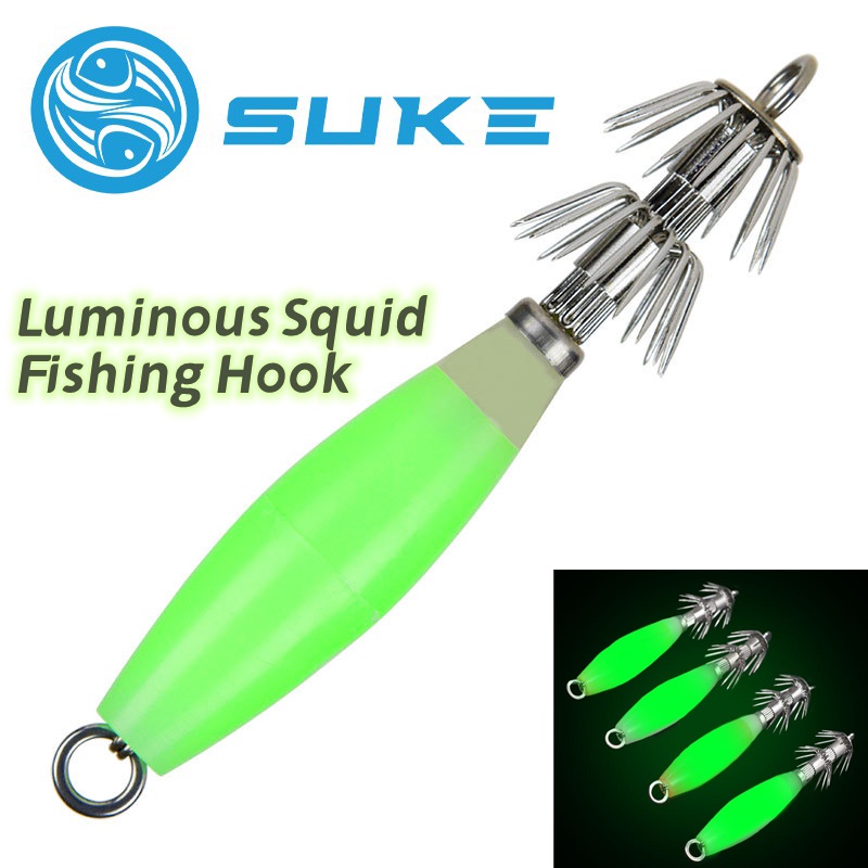 Suke luminous squid hook umbrella hookfluorescent squid hook Octopus ...