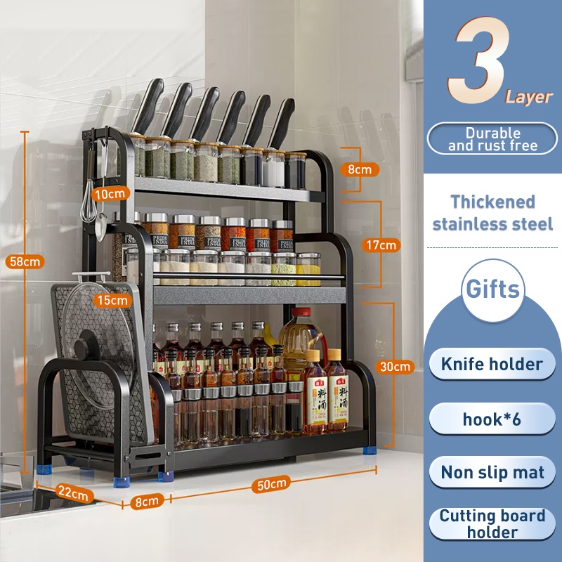 Spice Rack kitchen organizer Condiments Rack condiments organizer Spice ...