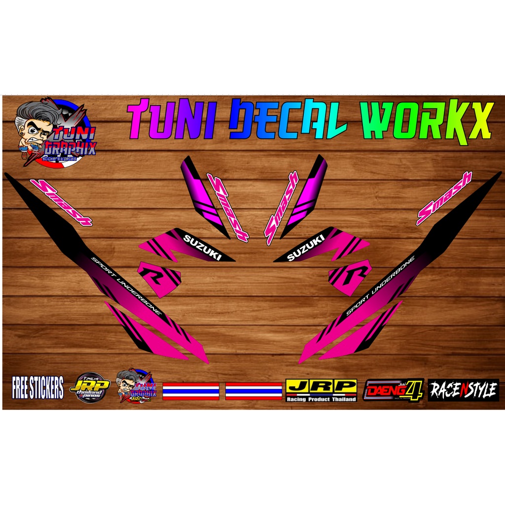 Suzuki Smash 115 (2021 - 2022) Stock Decals w/ freebies | Shopee ...