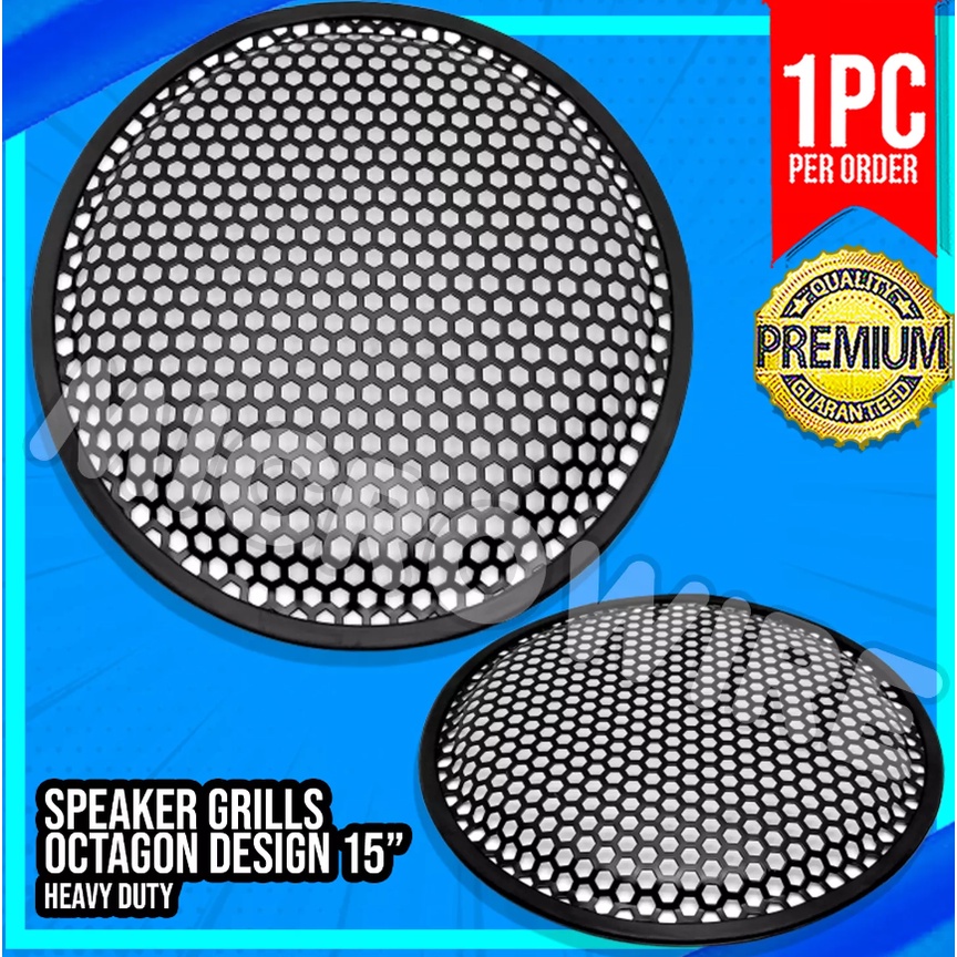 COVER MESH-15 / ROUND SPEAKER COVER / SIZE 15" / WITH CLAMP & SCREW ...