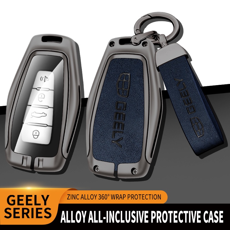 Car Remote Key Full Cover Case Fob For Geely Azkarra FY11 Atlas Pro New ...