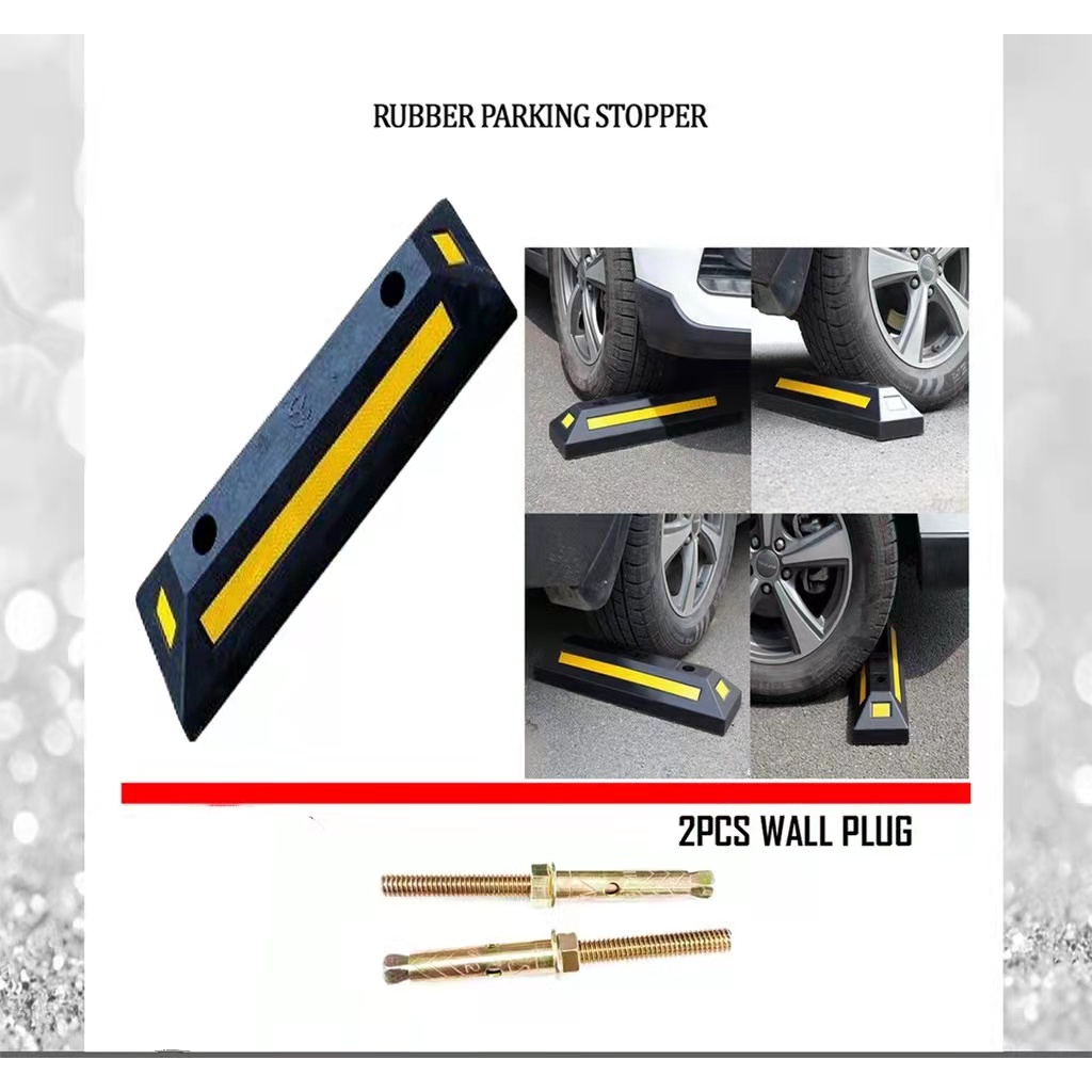 Rubber Stoppers Parking Stoppers Rubber Wheel Stoppers Garage Wheel ...