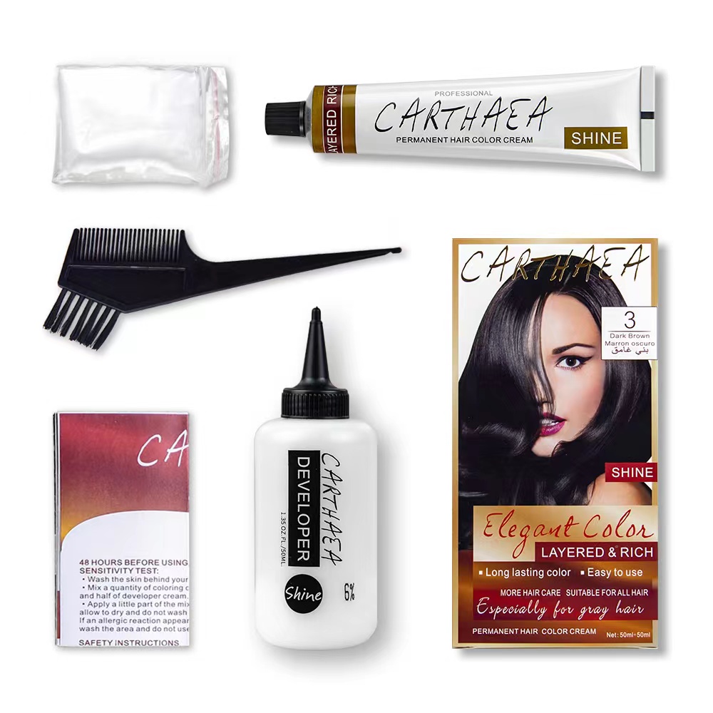 CARTHAEA permanent hair color cream 50ml*50ml | Shopee Philippines