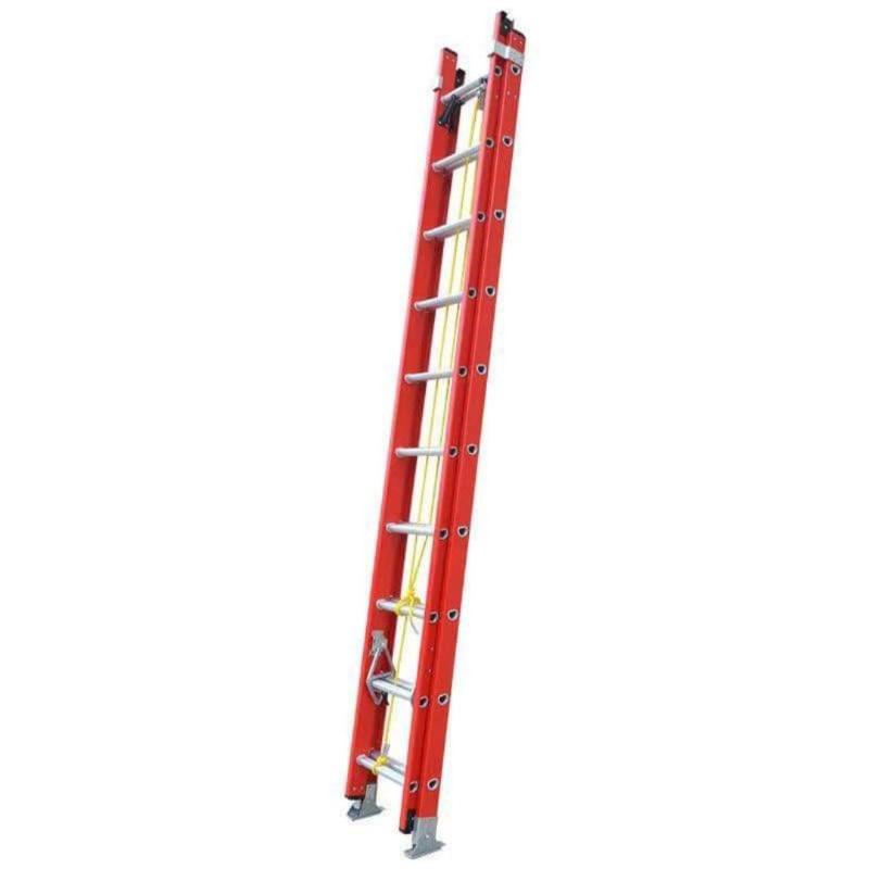 SPENCER USA FIBERGLASS INDUSTRIAL EXTENSION LADDER WITH DOUBLE LOCK 16 ...