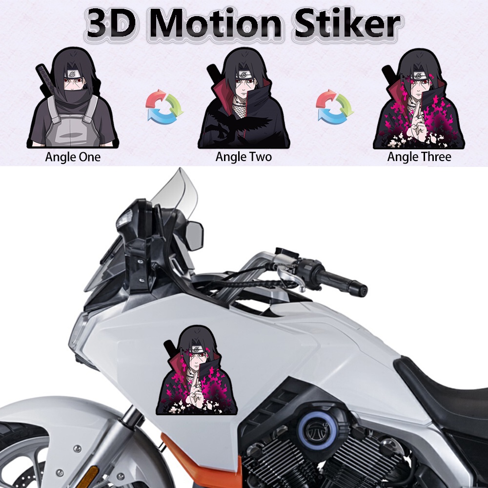 Uchiha Itachi 3D Motion Car Stickers Anime NARUTO Self-adhesive Sticker ...