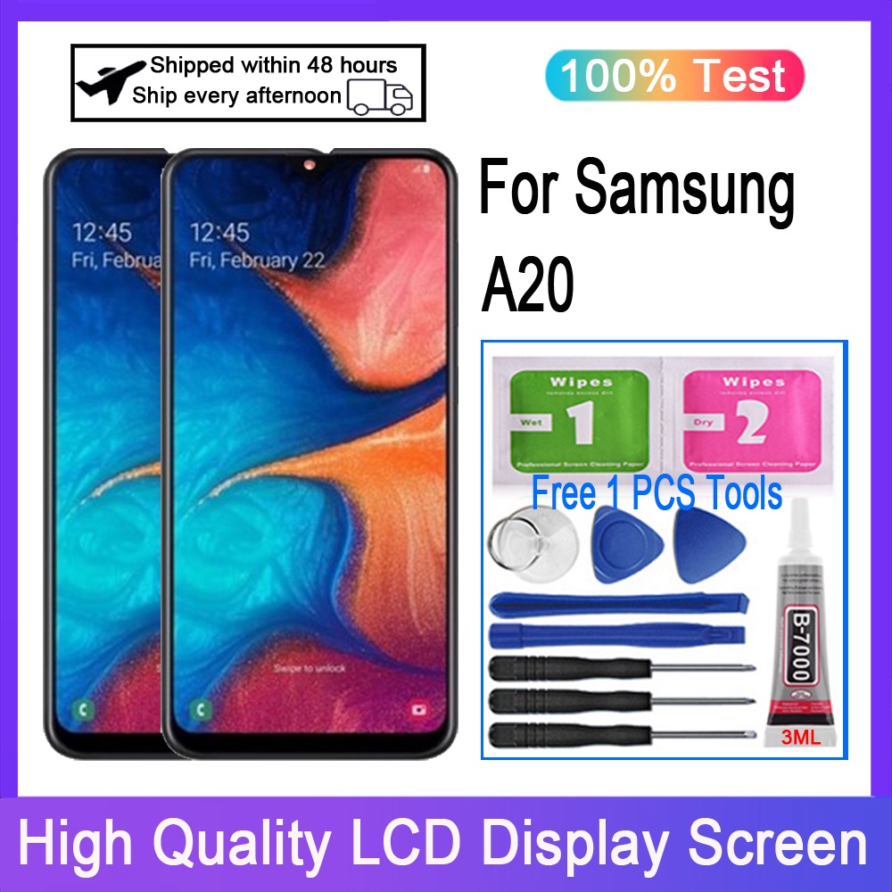 OLED For Samsung Galaxy A20 A205 SM-A205F A205FN LCD Display Touch ...